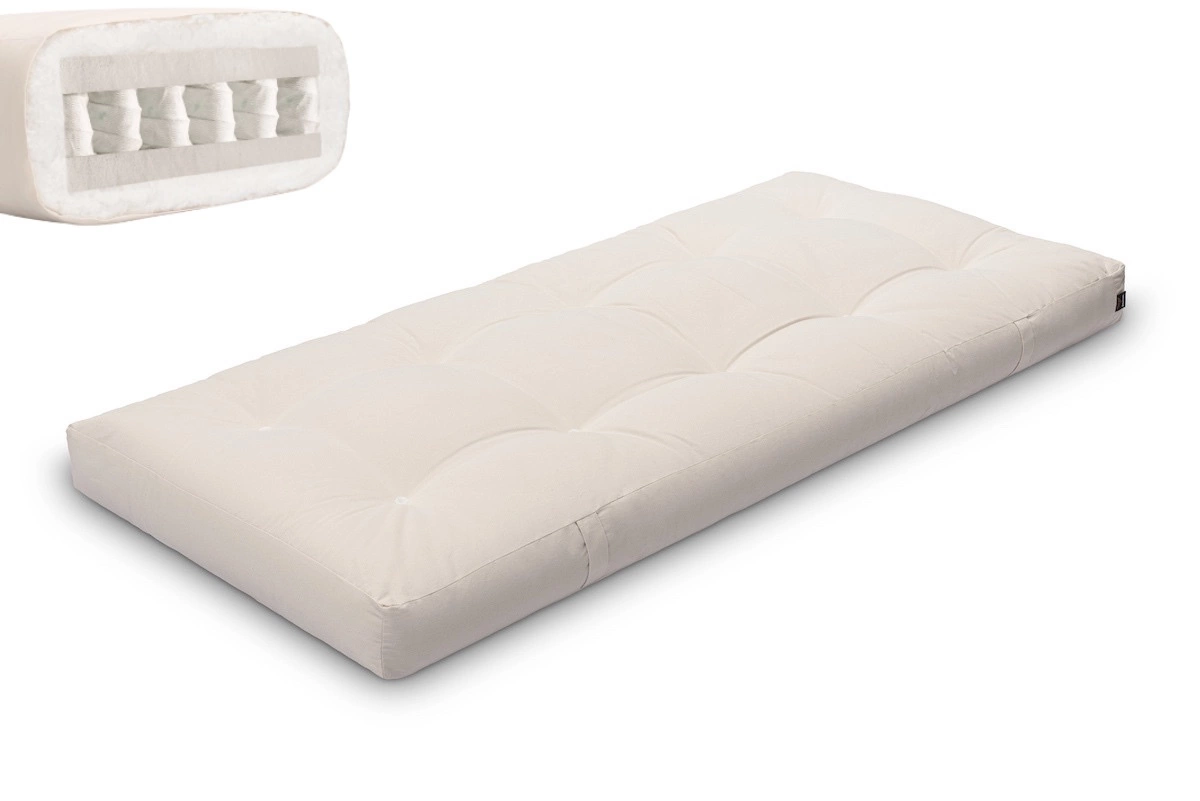Matratze Futon 90x200 - Pascall Hybrid Pocket H3 Ecru